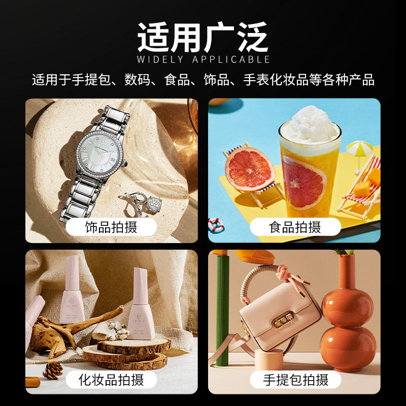 式摄影棚小型ld摄影灯箱电商淘宝拍照补光灯柔光箱装影棚设备微型