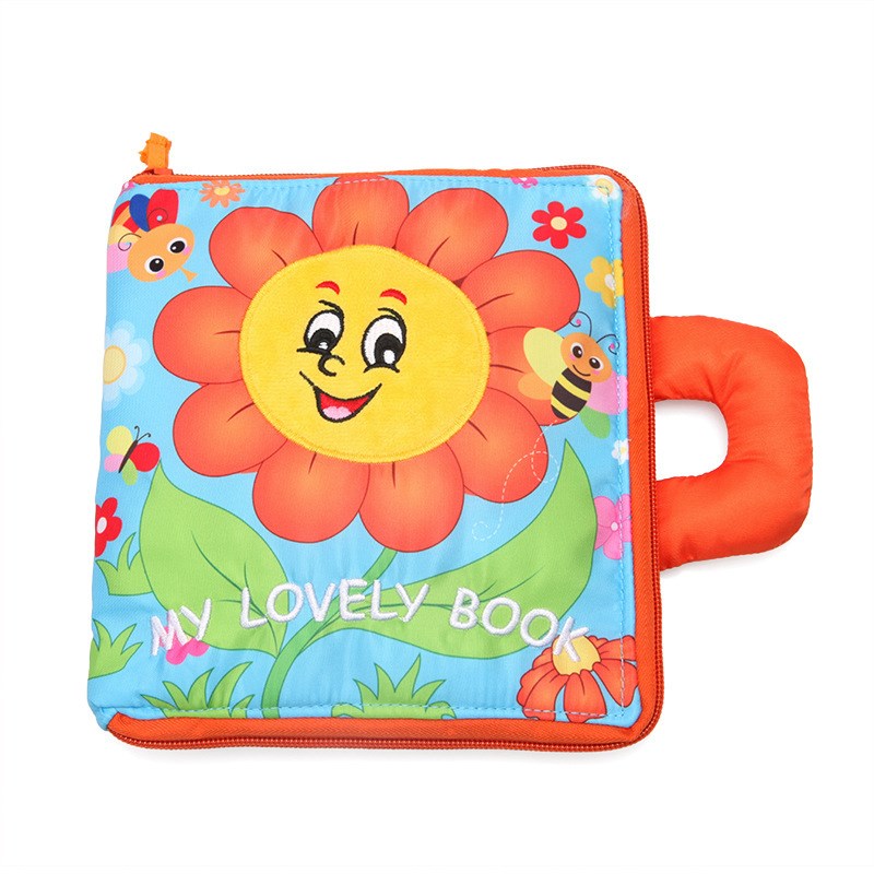 朵立体布书盒早教书手拿婴幼儿洗澡书教具
