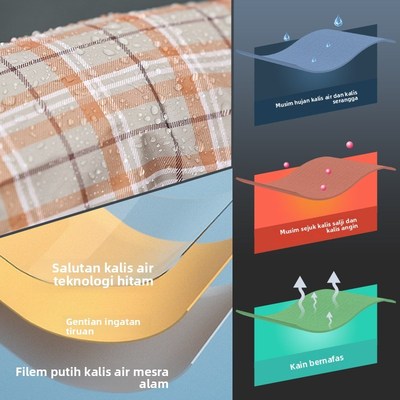 doglemi覆古格纹亲子雨衣狗狗大人防水雨披适用大小型犬亲子套装