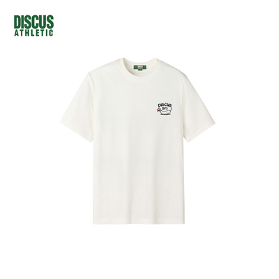 DISCUS圆领T恤四色可选2026春夏新款美式萌宠前后印花男女同款