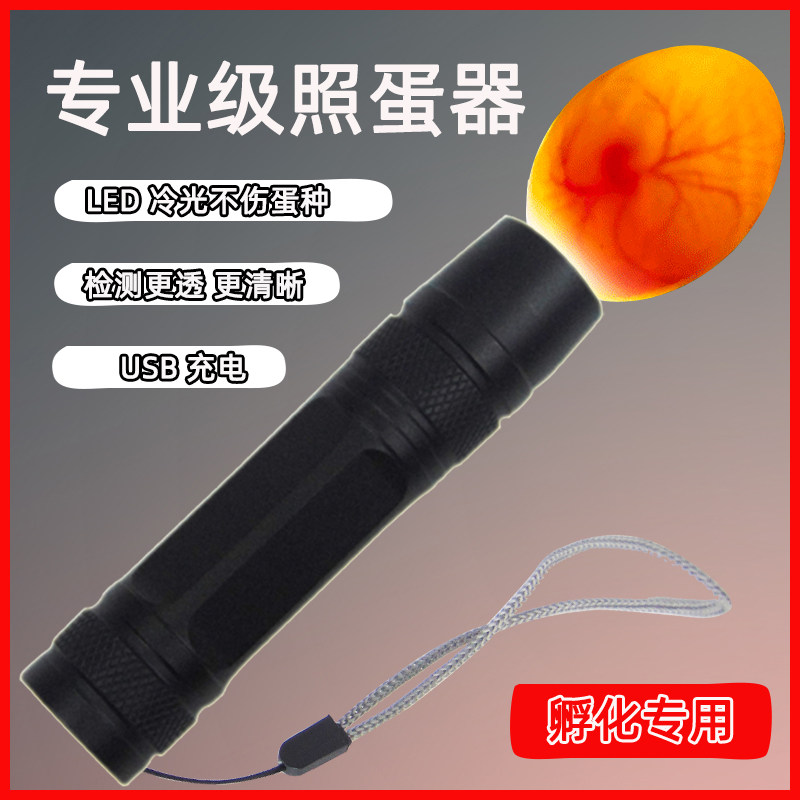 照蛋器孵化充电手电小型验蛋芦丁鸡蛋受精率照蛋灯