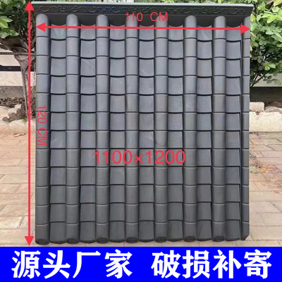 仿古瓦一体瓦仿古屋檐瓦*屋面瓦复古门头大尺塑料瓦片