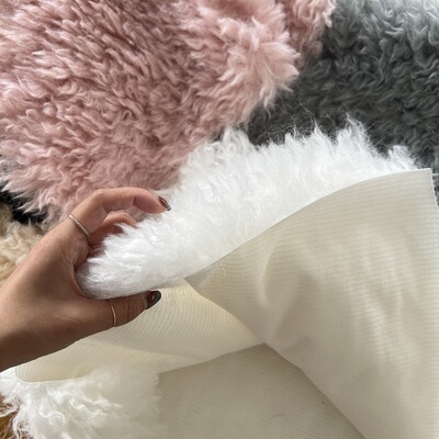 卷卷小羊兽头毛布 长卷斯卡面料仿羊卷布面料兽装毛布羊卷毛布