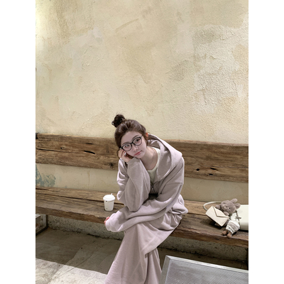 jijilulu积极璐 懒人舒适区 宽松好穿休闲套装显白连帽时髦减龄