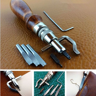 多功能挖槽器 皮面处理器修边器削边器压边器di手工皮革工具