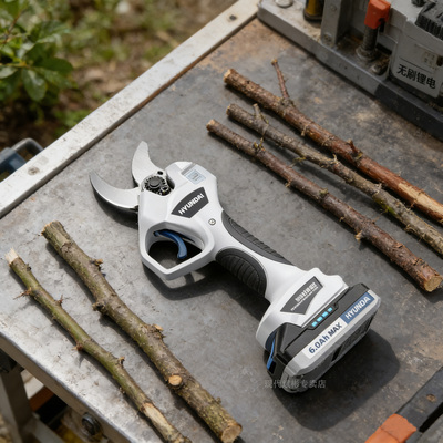 现代电动修枝剪锂电剪刀剪树枝果