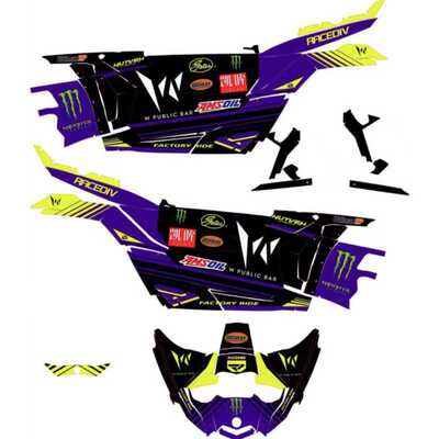 适用于庞巴迪Bombardier Can-Am Maverick X3 UTV贴纸 贴花 贴膜A