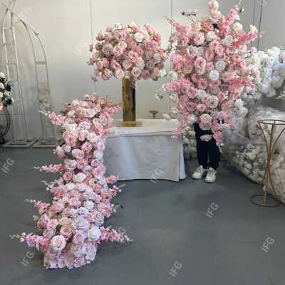IFG外贸跨境热销婚礼庆典花球花条花片仿真花