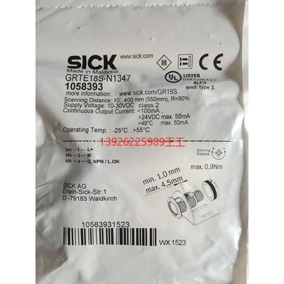 SICK西克KTM-WN11181P 色标传感器 1062200