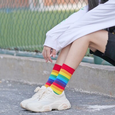 Classical Womens Socks Flowers Dress Socks Girls Famale Cu