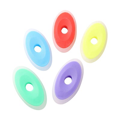 5Pcs/Set Neutral Erasable Pen Special Rubber Color Oval Eras