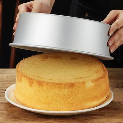 4-12 inch Aluminum Round Cake Bakeware solid bottom Chiffon