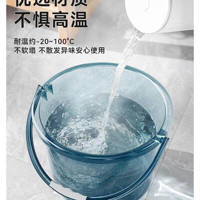Household water storage with thickened astic bucket laundr
