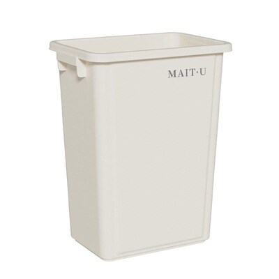 large garbage bin outdoor plastic 40L rectangular trash can