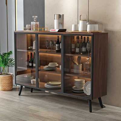餐边柜简约意式极简轻奢客厅茶水柜靠墙碗柜厨房柜玄关储物柜商贸