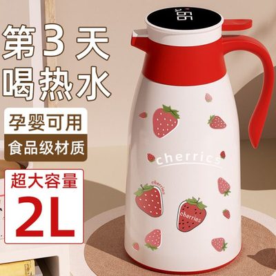 玻璃内胆暖水壶家用保温壶宿舍学生2023新款保温瓶大容量水瓶冬天