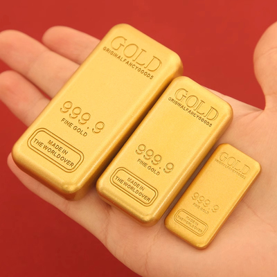 沙金仿真金条小金砖投资样品