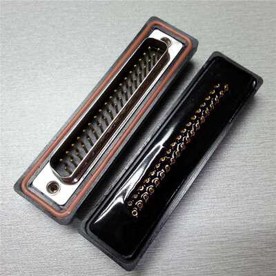 供应DB37PIN防水公头 现货d-sub(DB)37pin防水公插头连接器