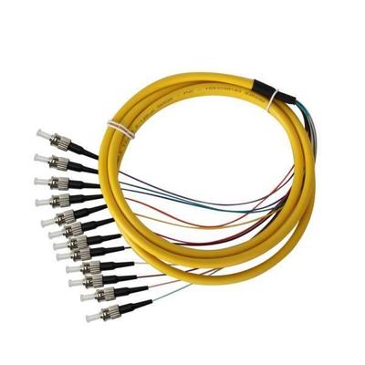 电信级12芯束状尾纤ST头单模光纤跳线电信级可订做SC/FC头尾纤