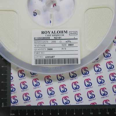 贴片电阻0805 39RΩ (欧姆)  精度 5% 5000只=40元 厚声ROYALOHM