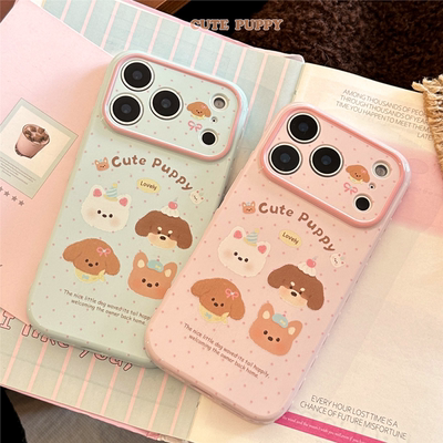 小狗萌宠卡通苹果17手机包
