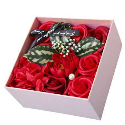 Scented Soap Rose Artificial Fragrant Petals Flower Round