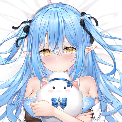 hololive-雪花菈米动漫二次元宅男长条等身抱枕枕套