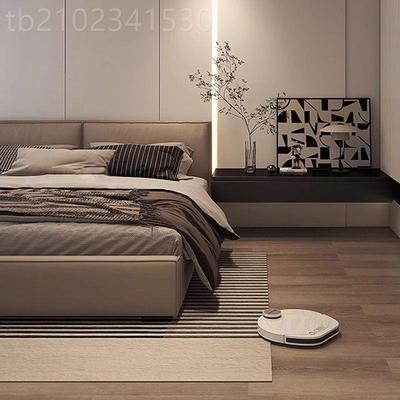 豆腐块baxter真皮油双人约科技布床轻奢主卧现代简小户大CAY型奶