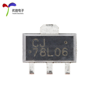 原装CJ78L06 SOT-89 6V 100mA三端正电压调节器稳压器芯片(5只)