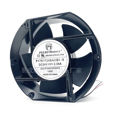 PELKO Motors G1751Y24BACB1-5 DC 24V 2.34A 柜机变频器散热风扇