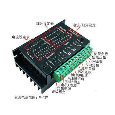 TB6600升级版42/57/86步进电机驱动器控制板4.0A驱动板模块DC42V