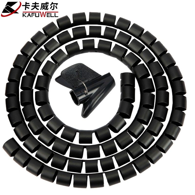 卡夫威尔理线器包线管收纳束线管集线器包线套电脑汽车电源绕线