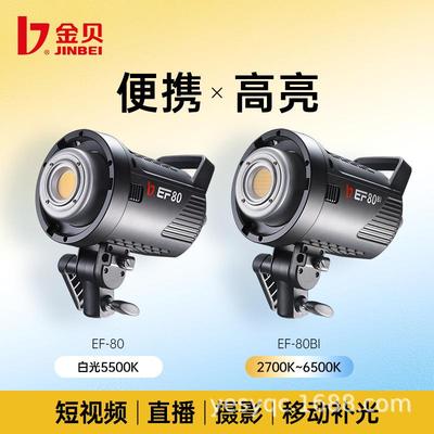 JINBEI 金贝直播cob补光灯可调色温室内外补光灯常亮灯