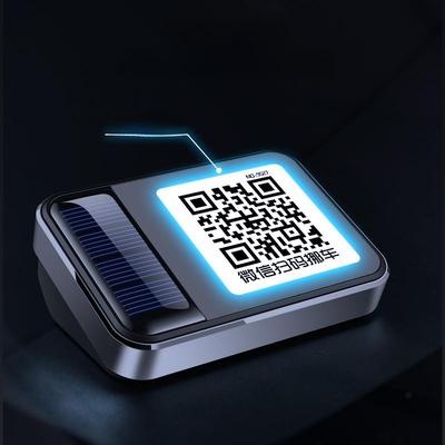 太阳能发光汽车移动电话号牌优雅优雅的个性化创意Qr码临时停车汽