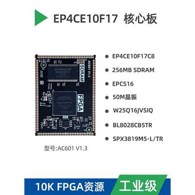Ep4Ce6/Ep4Ce10 Fpga印孔芯板开发板工业级小美格Ac601