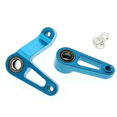 田宫RC升级配件TD4金属 转向臂转向桥舵机座摇臂转向曲臂套装