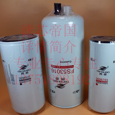 康发动机福明田斯曼欧LF17500机油滤清器FS53016N柴油滤芯FF63013