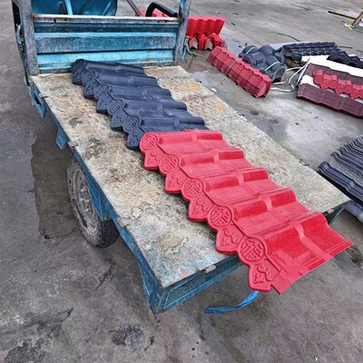 延长滴水檐仿古树脂瓦加长屋脊瓦一体瓦封檐板装饰加长滴水猫头瓦