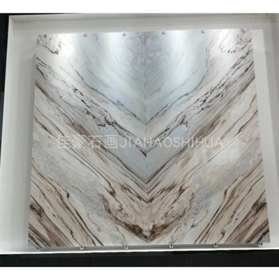 天然大理石电视背景墙内心蓝金沙白金沙奢石大板室内装修大理石材