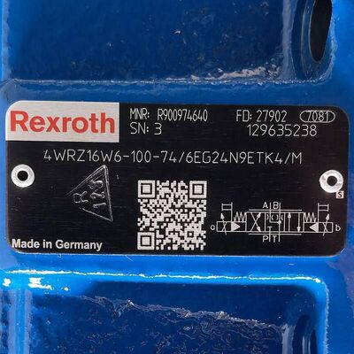 R900974640  4WRZ16W6-100-74/6EG24N9ETK4/M # Rexroth//力士乐