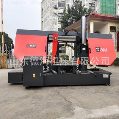 大重型龙门GB470卧式带锯床GB4270 落地式型金带锯床2切割直属径7