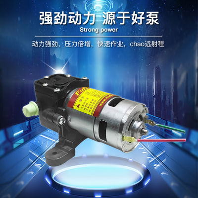 电动喷雾器配件大全通用马达高压水泵大功率农用充电自吸隔膜打药