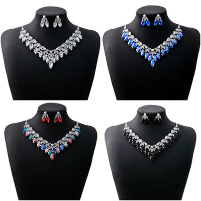 欧美复古奢华珍珠首饰套装