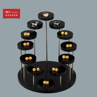 3SJT亚克力水晶台12位透明展示架耳钉展示座首饰饰品柜台展示道具