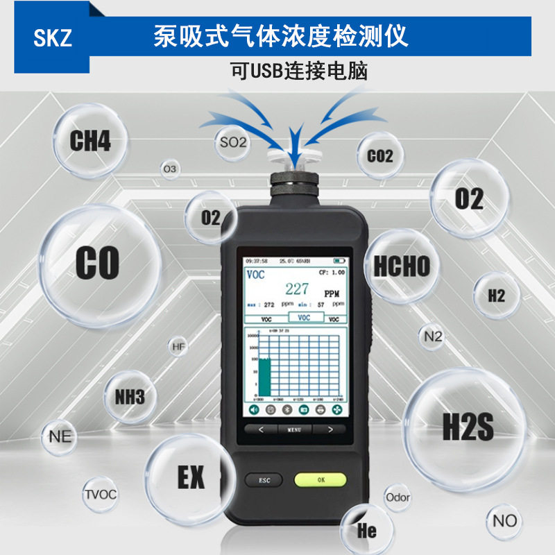 一氧化氮浓度检测仪烟气可用NO便携式一氧化氮分析仪报警器