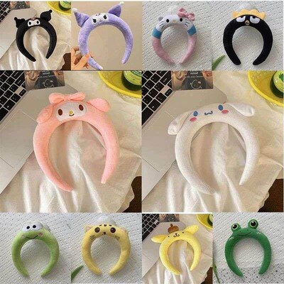 Sanrio Plush Doll Kuromi Ears Cute Melody Headbands WYomen K