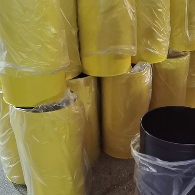 港式垃圾桶不锈钢垃圾筒酒店烟灰翻盖果皮箱黄色吸烟25L 50L大号