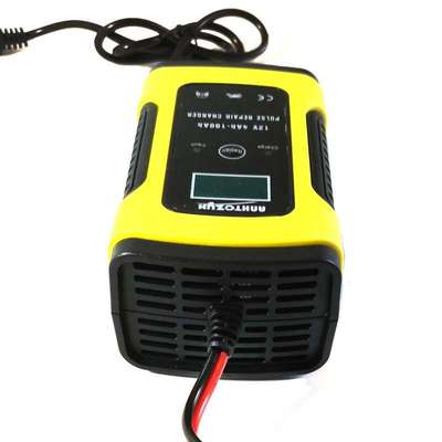 12V 6A Motorcycle Car Pulse Repair Charger with LCD Display