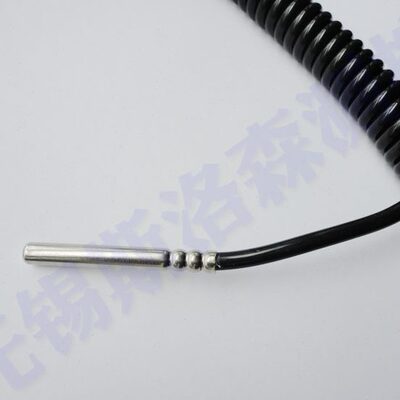 PT100 PT1000 热电阻 防水弹簧线温度传感器 防水温度传感器