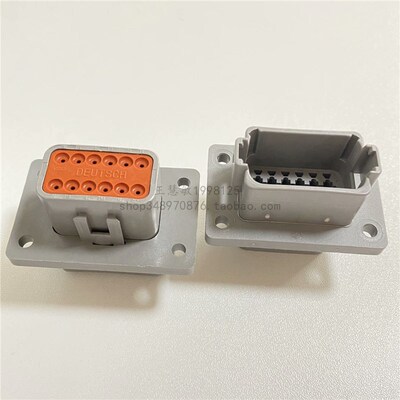 DT04-12PA-L012 DEUTSCH汽车防水插头12P法兰面板插座德驰正品